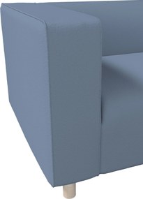 Potah na pohovku IKEA  Klippan 2-místná barva modrá látka pletený vzor