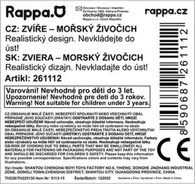 RAPPA Gumová rybka zelená 10 cm / Vodní hračka
