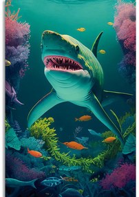 Obraz surrealistický žralok