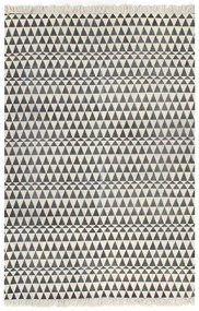 246549 vidaXL Koberec Kilim se vzorem bavlněný 120 x 180 cm černobílý
