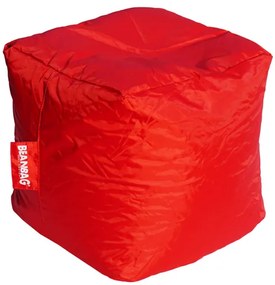 Beanbag Sedací vak cube scarlet rose