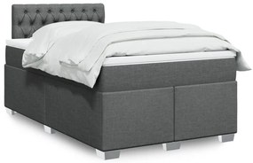 Box spring postel s matrací tmavě šedá 120x190 cm textil 3285835