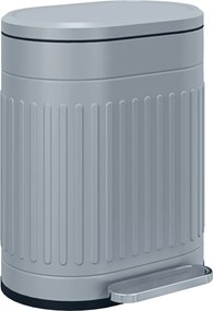 Mülleimer 20L Treteimer mit Deckel Fußpedal herausnehmbarem Inneneimer Soft-Close-Funktion 36,5 x 31,2 x 45 cm, Grau