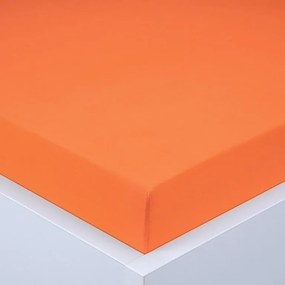 Napínací prostěradlo jersey EXCLUSIVE oranžové 90 x 200 cm