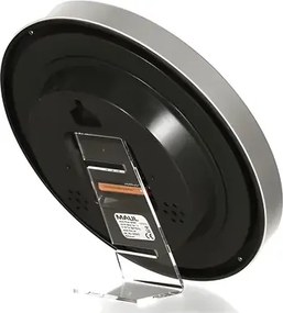 Maul Run bílá/stříbrná / Nástěnné hodiny / O 25 cm / Plast / Baterie A