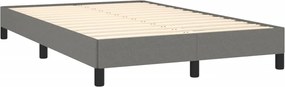 Box spring postel s matrací tmavě šedá 120x190 cm textil 3269710