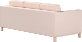 Potah na pohovku IKEA  Karlanda 3-místná nerozkládací, krátký barva růžová látka pletený vzor