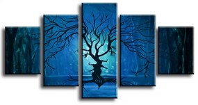 Obraz Dvě tváře přírody Blue Velikost (šířka x výška): 150x80 cm