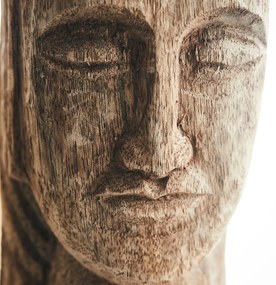 Dřevěná figurka House Doctor Mindful Natural, 36 cm | přírodní