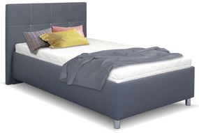 Čalouněná postel s úložným prostorem Crissy, 120x200, tmavě šedá