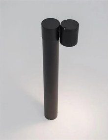 NV 9279112 Venkovní sloupkové svítidlo FOCUS černý hliník skleněný difuzor GU10 1x7W 100-240V IP54 bez žárovky - NOVA LUCE