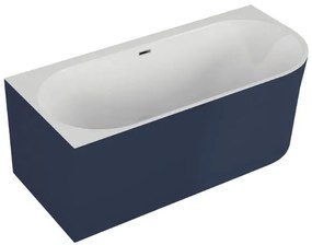 Polimat Sola 160x75 volně stojící akrylátová vana, modrá Délka vany: 160cm, Orientace: Pravá