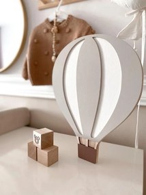 lovel.cz Dřevěná lampa létající balón - růžový