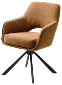 Designová otočná židle Ralayna skořicová