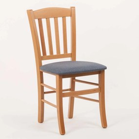 Stima Židle VENETA s čalouněným sedákem Odstín: Moření Dubové, Látky: LUX jeans 33