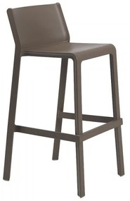 Nardi Plastová barová židle TRILL Odstín: Tortora - Hnědá