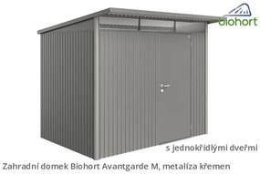 Biohort Zahradní domek AVANTGARDE A5-1k Barva: tmavě šedá metalíza