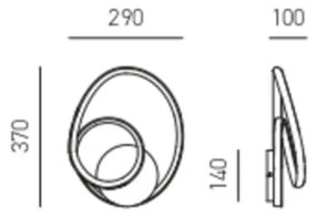 Gea Luce DIVA A ORO SPAZZOLATO -LED Stmívatelné nástěnné svítidlo 20W/230V zlatá