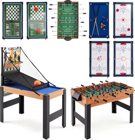 Costway 14 v 1 Herní stolní set stolní hra multifunkční se stolním fotbalem