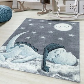 Vopi | Dětský koberec Bambi 840 blue - Kulatý průměr 120 cm