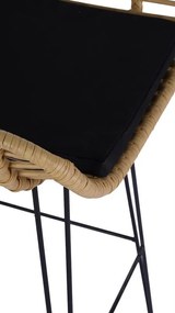 HALMAR H105 barová židle přírodní/černá