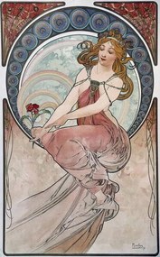 Mucha, Alphonse Marie - Obrazová reprodukce Painting - by Mucha, 1898., (24.6 x 40 cm)