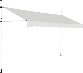 Costway 200 cm široká příchytná markýza bez vrtání, balkonová markýza odolná