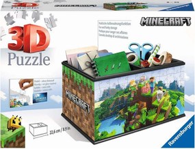 RAVENSBURGER Puzzle 3D úložný box Minecraft 216 dílků plast 2411286