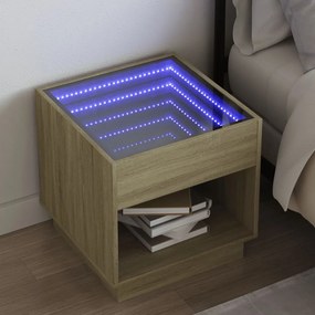 Noční stolek s Infinity LED dub sonoma 50 x 50 x 50 cm 3284086