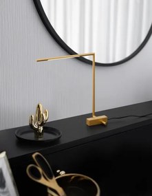 LED stolní lampa Raccio zlatá