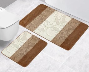 Bellatex SADA BANY 60x100 + 60x50 cm - bez výkroje Bílá,Béžová,Hnědá 60x100 cm 60x50 cm (SADA)