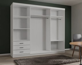 ARK Šatní skříň GREEN II, Zelená 250 cm