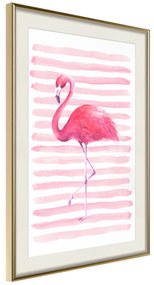 Artgeist Pink Madness Velikosti (šířkaxvýška): 40x60, Finální vzhled: Zlatý rám s paspartou