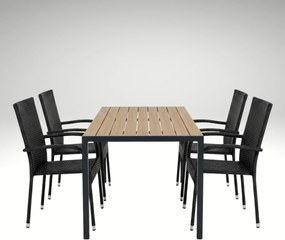 Vikio Zahradní ratanový set 150x90 pro 4 osoby DT255-P přirodní