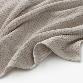 Goldea bavlněný froté ručník / osuška micro pure - šedohnědý 70 x 140 cm