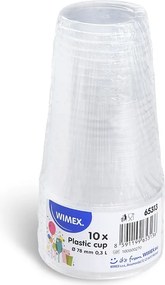 Wimex 65313 - plastový kelímek 0,3 l, průměr 78 mm - 10 ks
