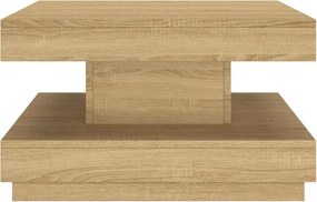 Konferenční stolek světle hnědý 60 x 60 x 35 cm MDF 286096