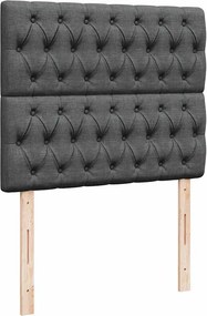 Box spring postel s matrací tmavě šedá 120x190 cm textil 3292003