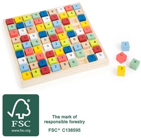small foot Dřevěné sudoku barevné kostičky