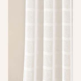 Měkký krémový závěs Maura se závěsem na kolečkách 140 x 250 cm