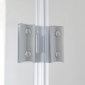 BPS-koupelny Čtvrtkruhový sprchový kout HYD-RK92 90x90 chrom/transparent - bez vaničky