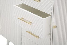 Komoda Matera 117 cm bílá/hnědá