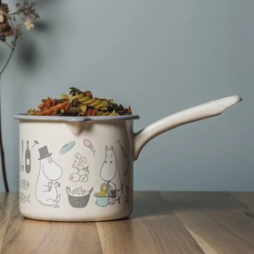 Kastrol Moomins Bon Appétit 1,3l, smalt / béžový