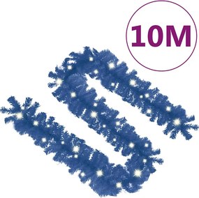 Vánoční girlanda s LED světýlky 10 m modrá 329193