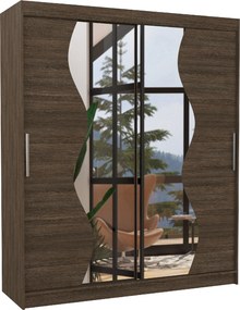 ADRK Furniture Posuvná skříň s zrcadlem MEDISON 180 ADRK-SW-MED-CH-180