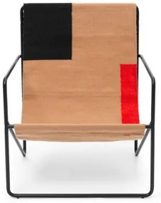 Desert Lounge Chair block black Ferm Living