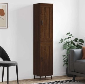 vidaXL Skříň highboard 34,5 x 34 x 180 cm kompozitní dřevo [3200468] Barva: hnědý dub
