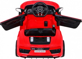 Ramiz Elektrické autíčko Audi R8 pro děti červené + dálkové ovládání + EVA + plynulý start + MP3 LED