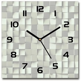 Wallmuralia Skleněné hodiny čtverec Geometrické pozadí 30x30 cm