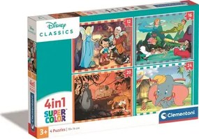 Clementoni PUZZLE Disney klasika 4v1 / 12+16+20+24 dílků) / od 5 let